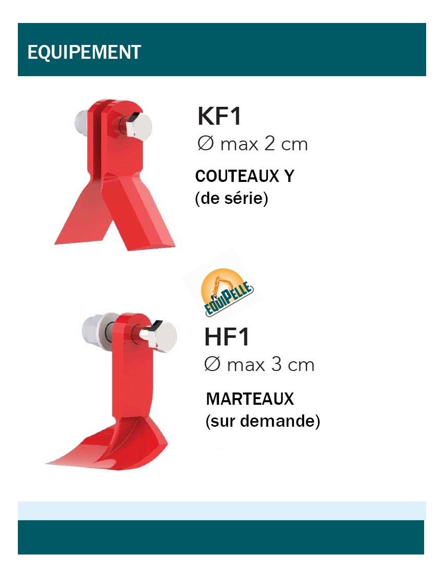 Epareuses / broyeurs hydrauliques